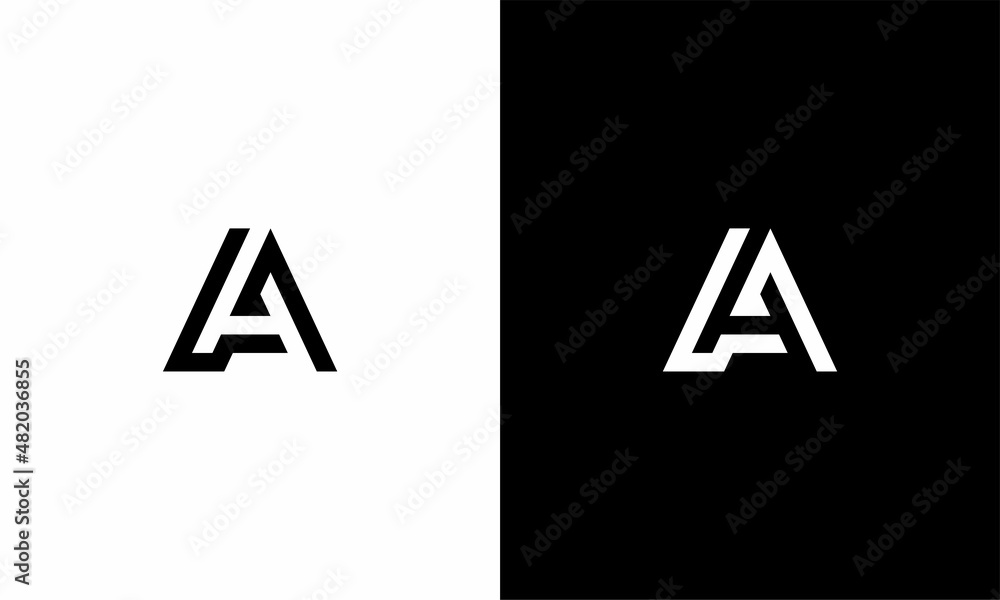 Initial Letter A Lettermark Logo Vector Design Stock Vector | Adobe Stock