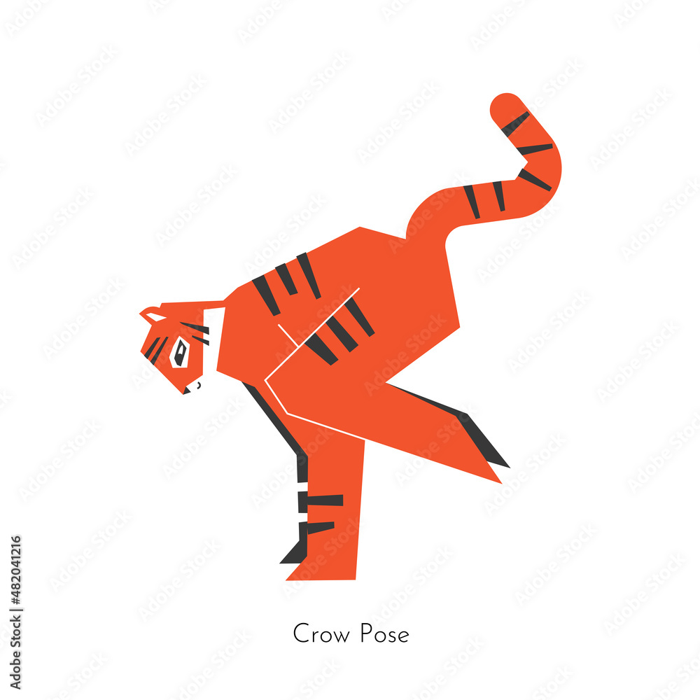 Vector flat isolated illustration with animal cartoon character ...