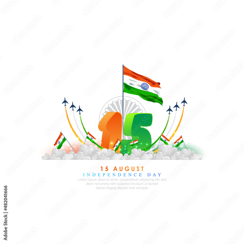 15 AUGUST- vector illustration of 15 august. Independence Day Stock ...