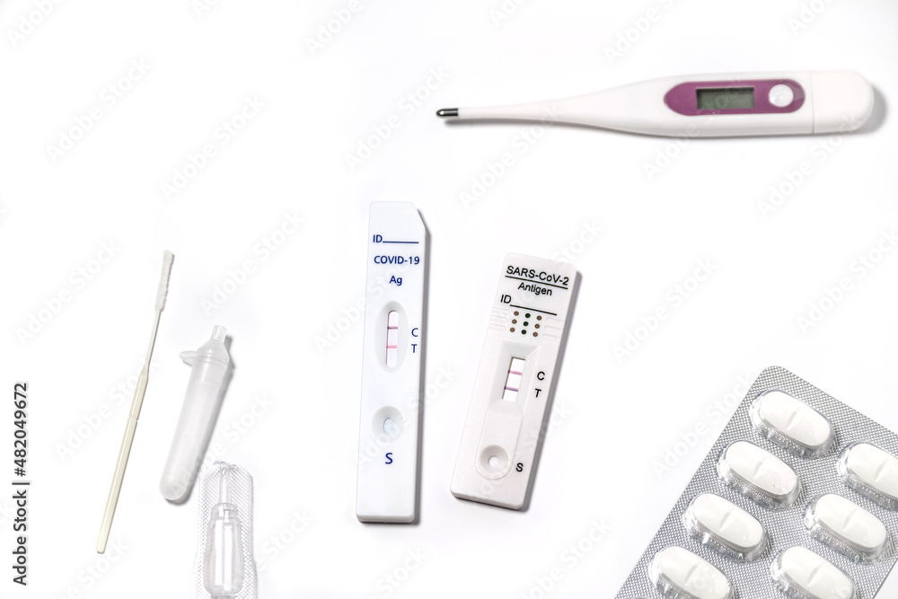 two different models COVID-19 rapid antigen test positive result ...
