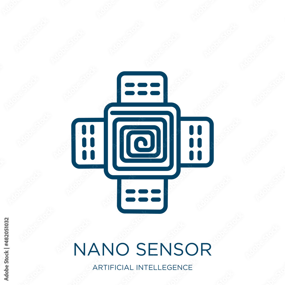 nano sensor icon from artificial intellegence and future technology ...