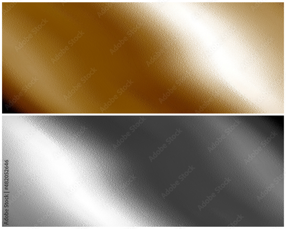 Golden and Silver Background, Gold foil texture, Metallic gradient ...