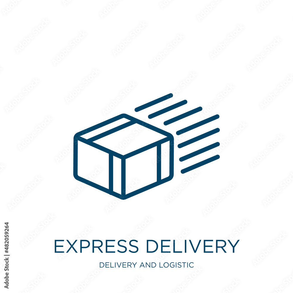 express delivery icon from delivery and logistic collection. Thin ...