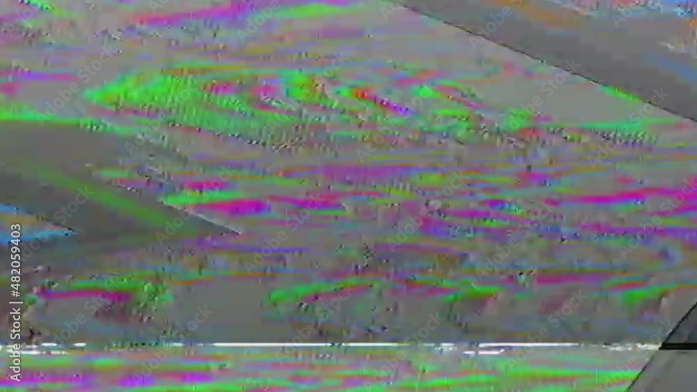 Flicker glitch. Noise texture overlay. Analog distortion. Transmission ...