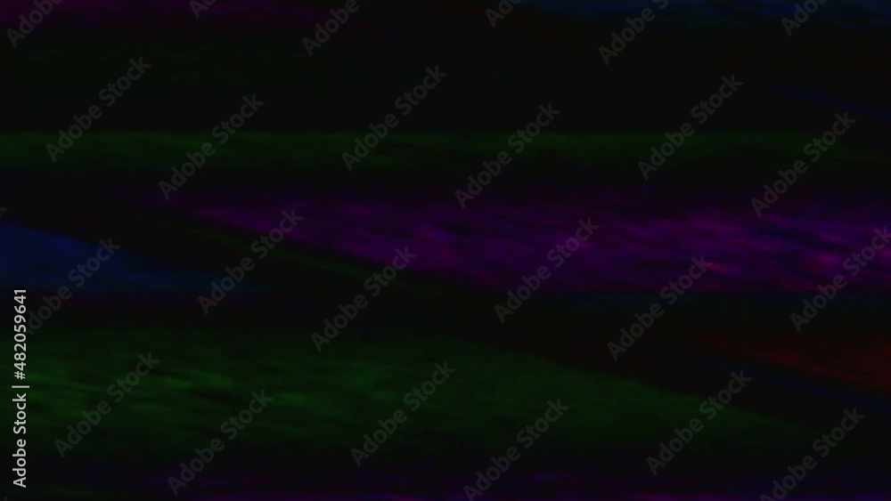 Vidéo Stock TV glitch overlay. Color static noise. VHS tape defect ...