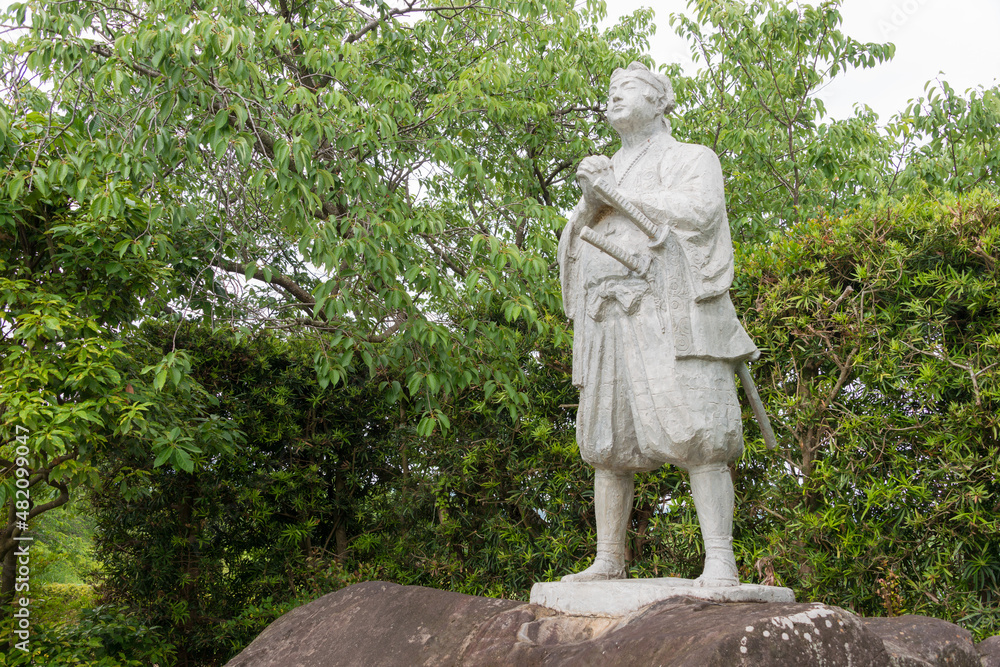 Fotka „Nagasaki, Japan- Jun 08 2019- Statue of Amakusa Shiro (1621 ...