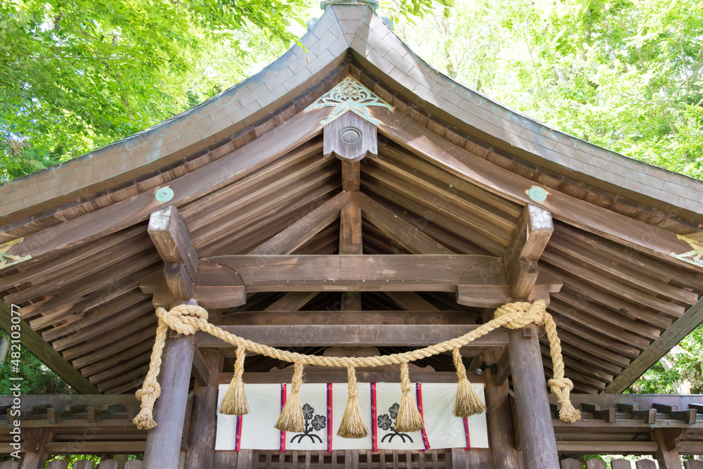 Nagano, Japan 06 Aug, 2017- Suwa-taisha (Suwa Grand Shrine) Kamisha ...