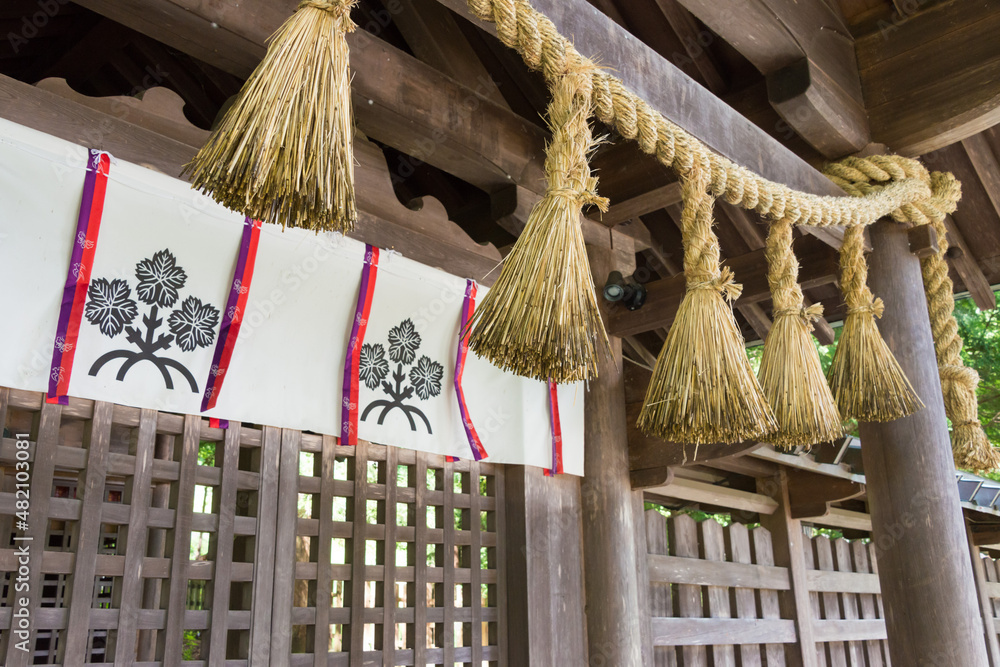 Nagano, Japan 06 Aug, 2017- Suwa-taisha (Suwa Grand Shrine) Kamisha ...