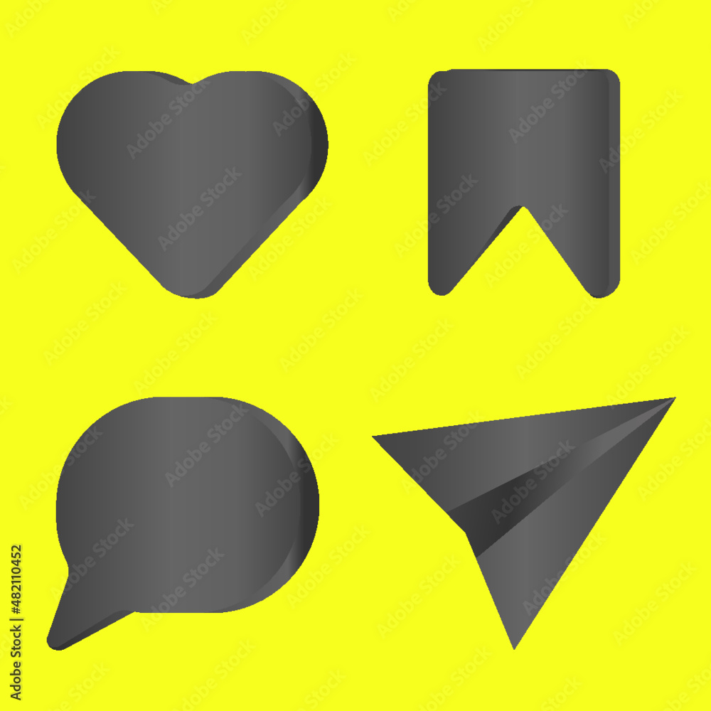 CTA - Icones para instagram - Social Media Stock Vector | Adobe Stock