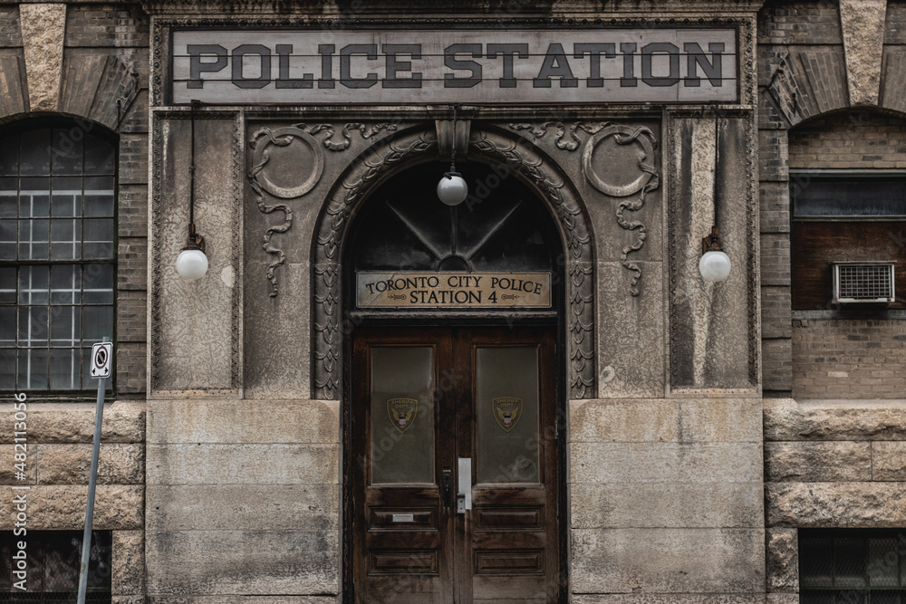 Police Station Door Stock Photo | Adobe Stock