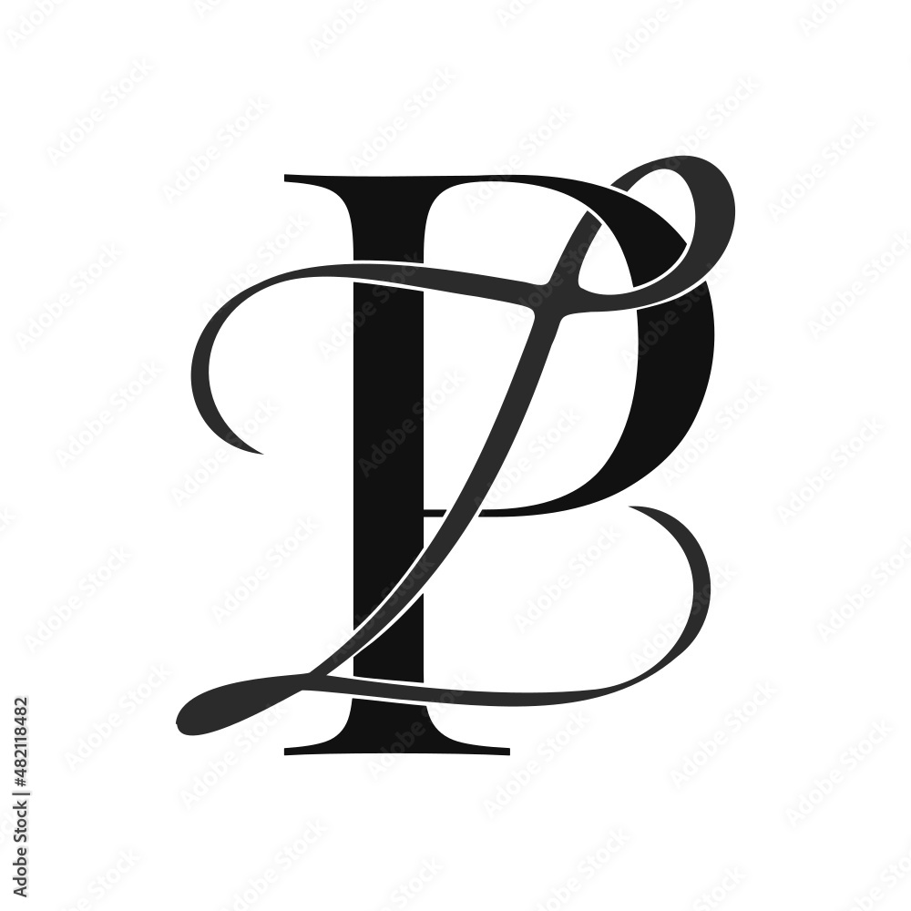 pz, zp, monogram logo. Calligraphic signature icon. Wedding Logo ...