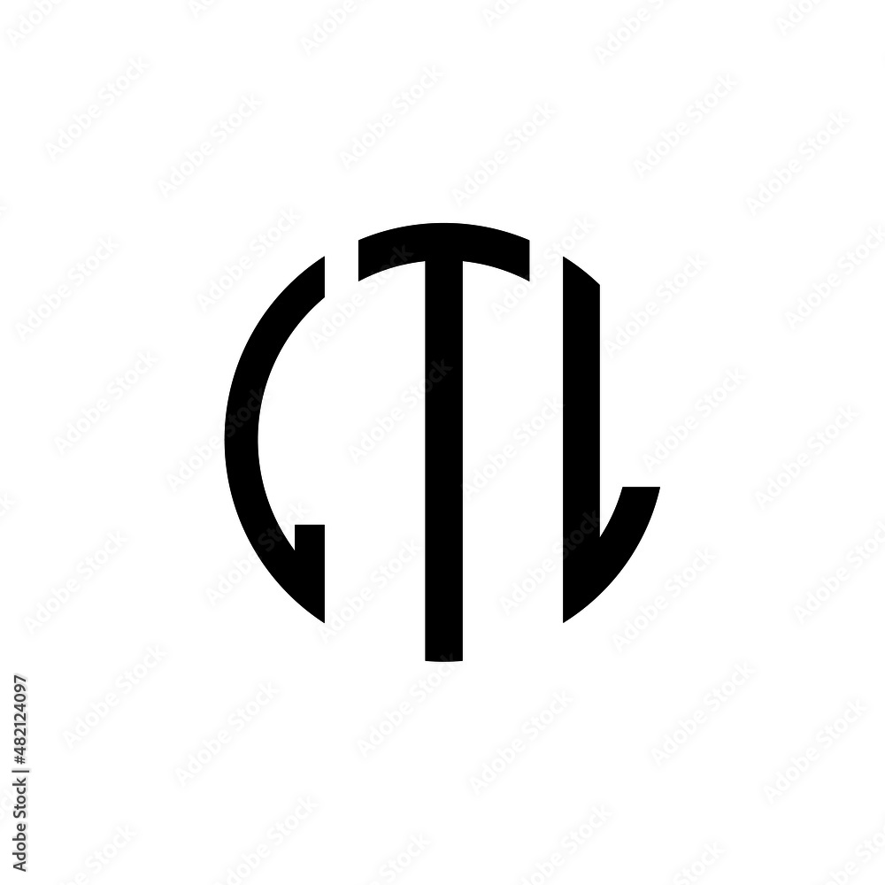 LTL letter logo design. LTL modern letter logo with black background ...