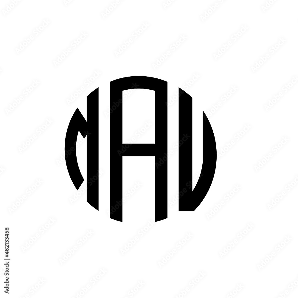 MAU letter logo design. MAU modern letter logo with black background ...