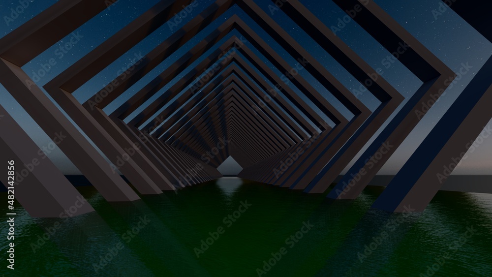 liminal space Stock Illustration | Adobe Stock