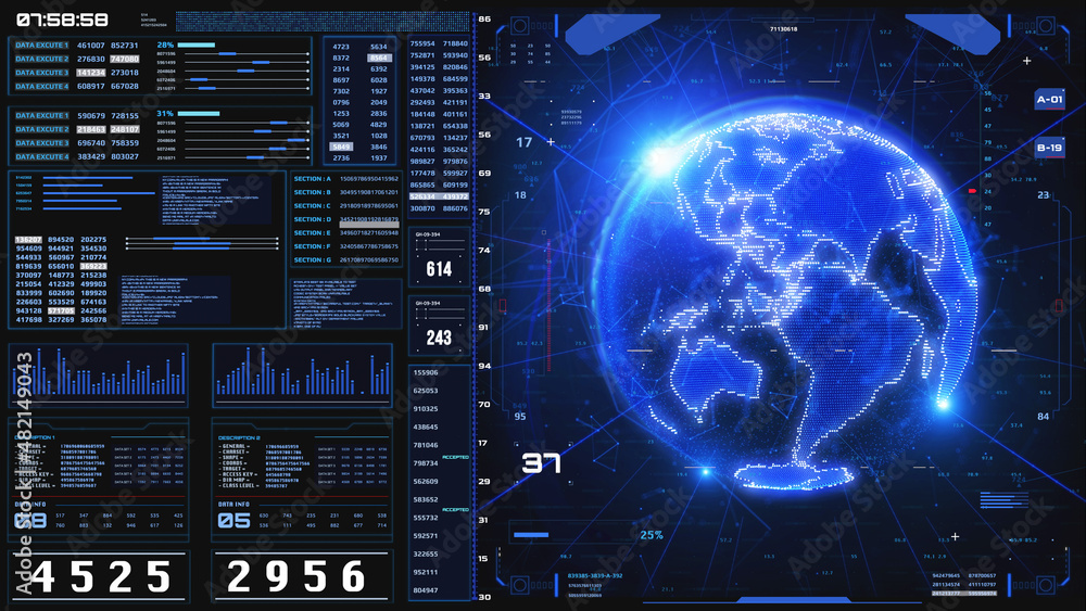 Futuristic Computer Screen Wallpaper