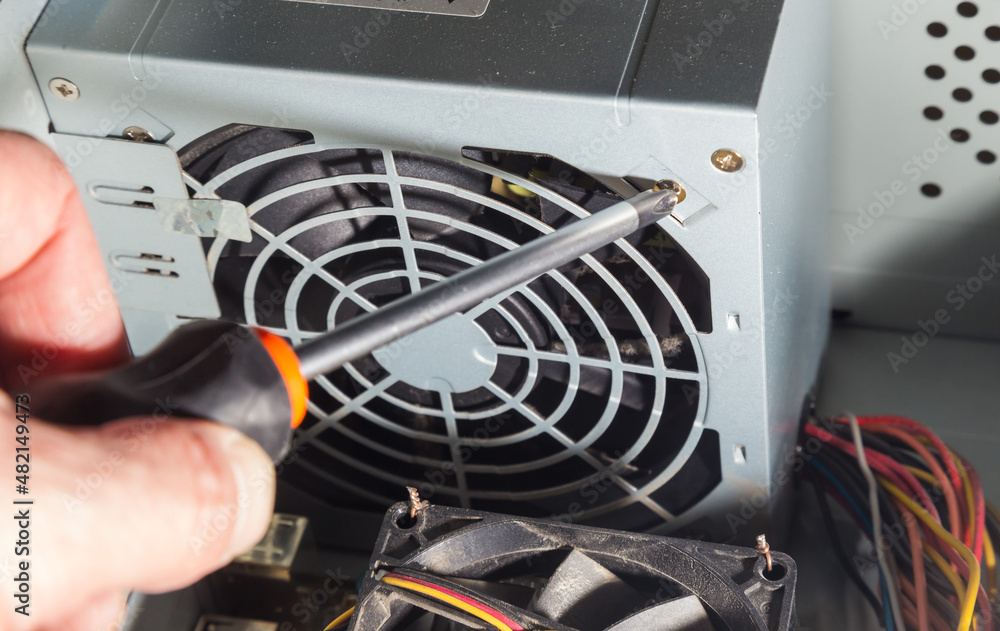 Hardware installation and repair of the computer system unit with help ...