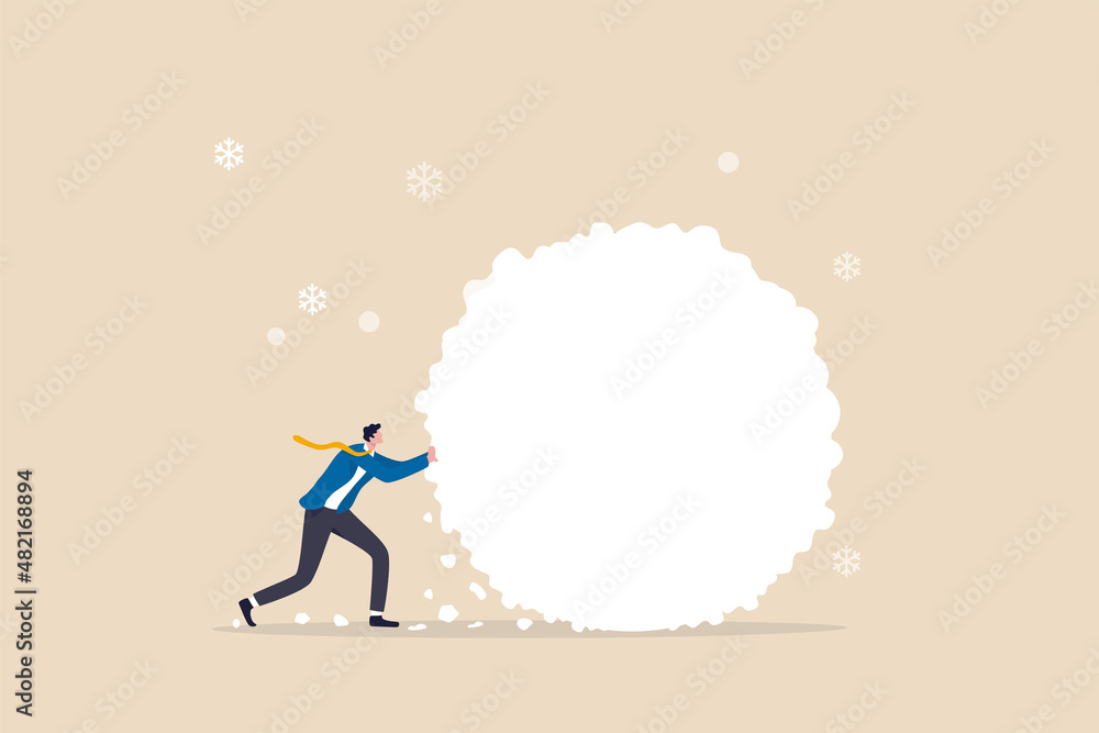 Snowball effect from small build up larger with potential risk ...