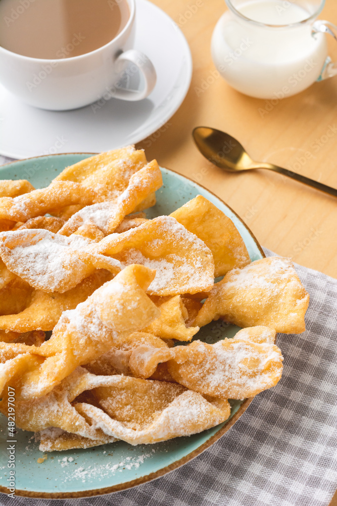 Faworki, Chrusty, Angel Wings, traditional Polish pastries served ...