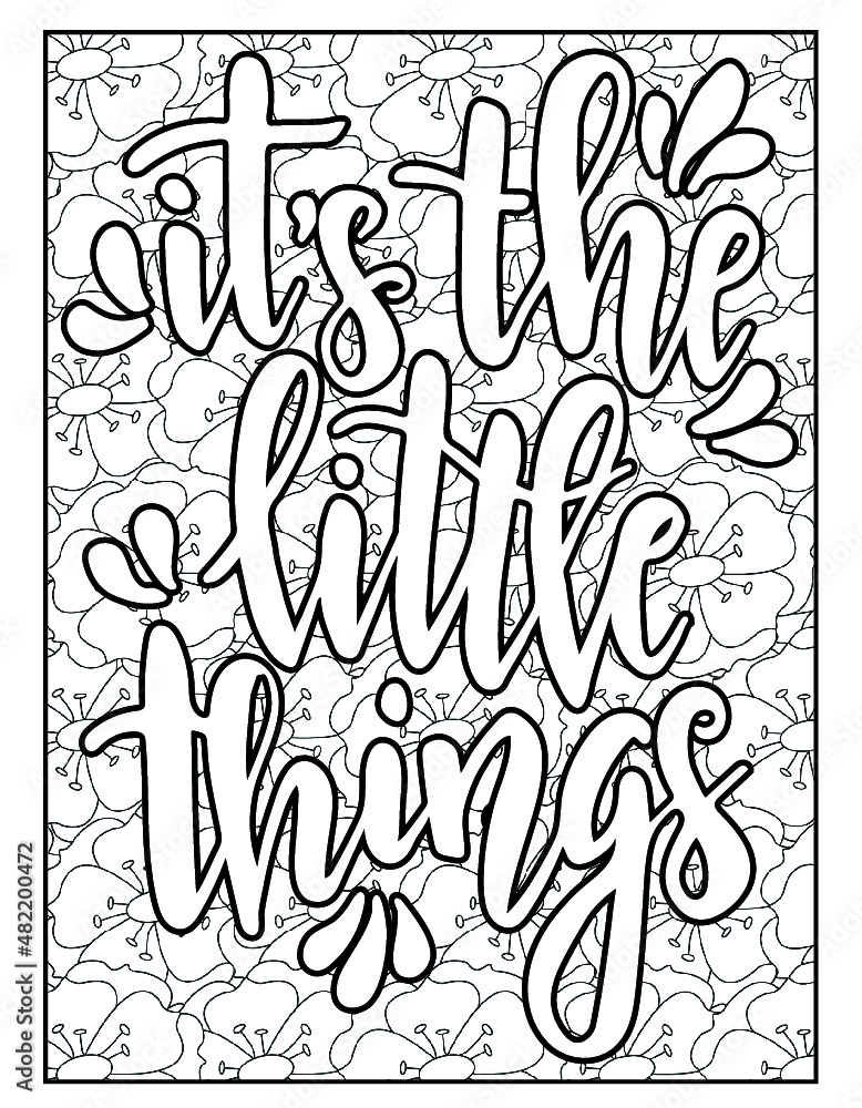 Inspirational Quotes Coloring Pages For Adults Good Vibes Coloring