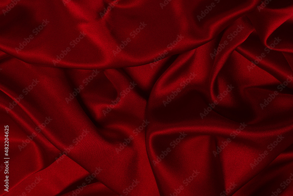 Rich and luxury red silk fabric texture background. Stock Photo | Adobe ...