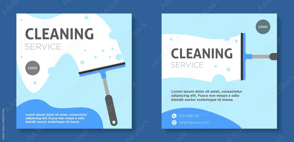 Data protection social media post banner set, internet security ...