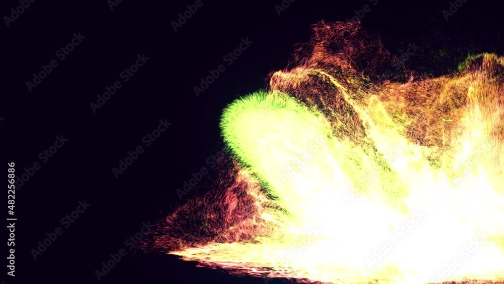 Colorful beautiful bg with lambent magic particles. Glow particles ...