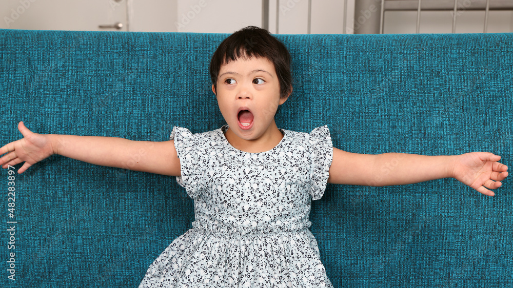 Southeast Asian child girl female special need medical down adhd autism ...