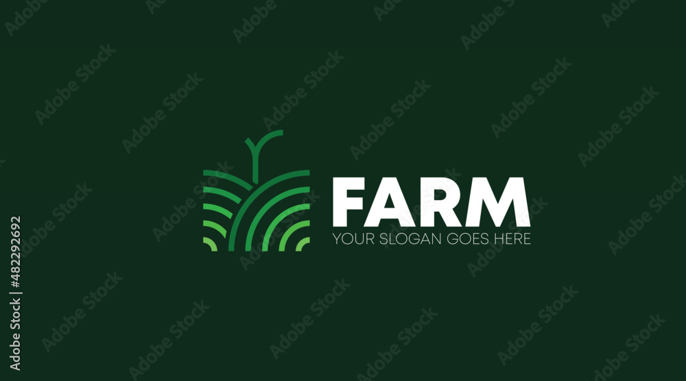 Farm Logo Design Template Vector. Nature Logo for Farm Logo Design ...