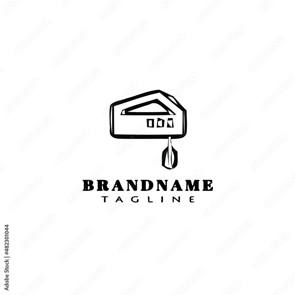 mixer logo cartoon design icon vector illustration Stock Vector | Adobe ...