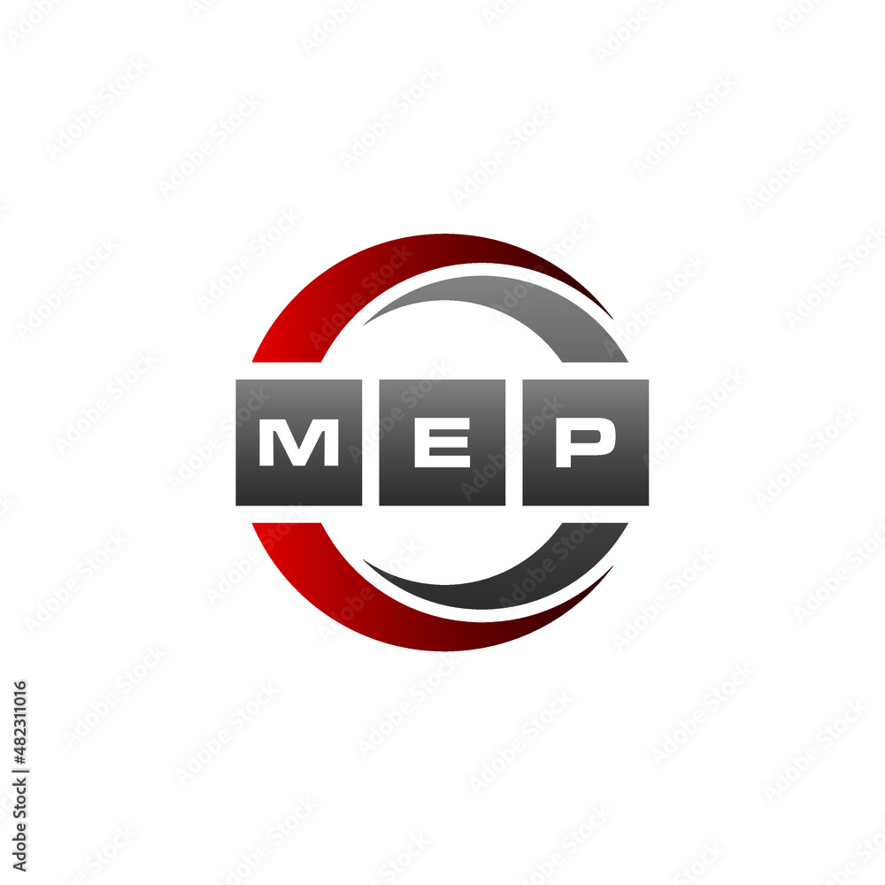 MEP Letter Initial Logo Design Template Vector Illustration Stock ...