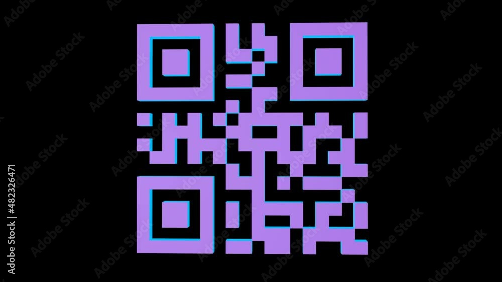 Barcode icon, 3D animation. seamless looping animation, concept of ...