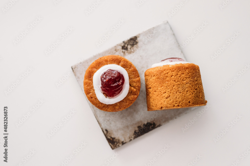 Runebergin torttu, famous Finnish Runeberg cake tart pastry made of ...