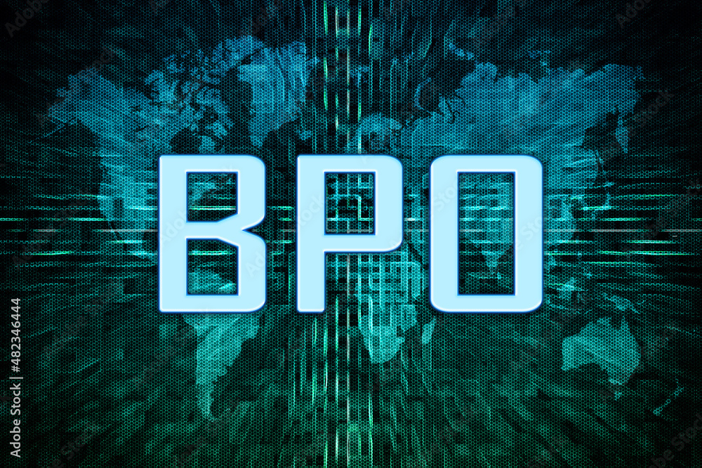 BPO - Business Process Outsourcing Stock Illustration | Adobe Stock