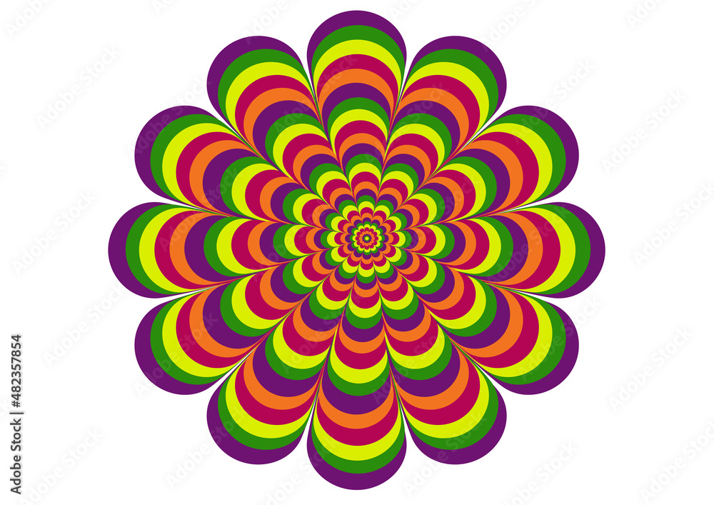 Full color flowers shape background for decoration Stock Illustration ...