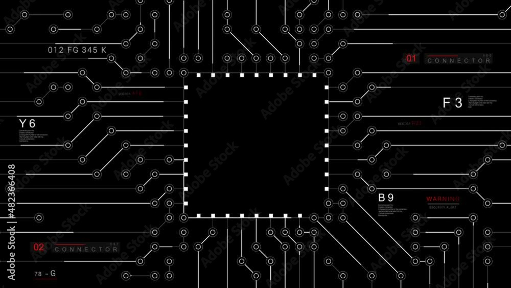 Technology Connections HUD appearing animation.Place Logo.Technological ...
