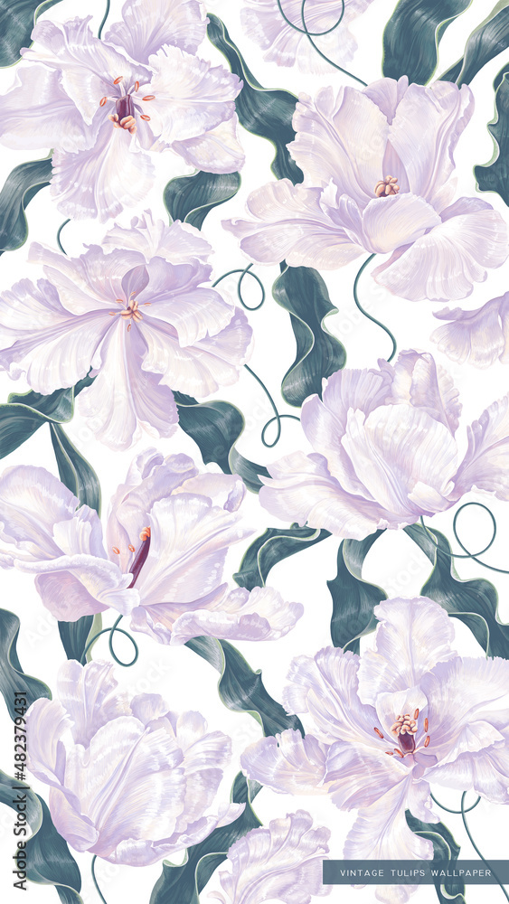 Floral backgrounds for desktop, lock screen, smartphone cases. Spring ...