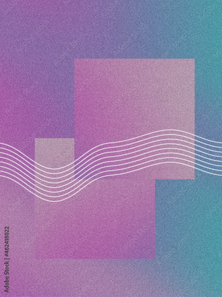 Gradient squares. Digital noise, grain texture. Nostalgia, vintage ...