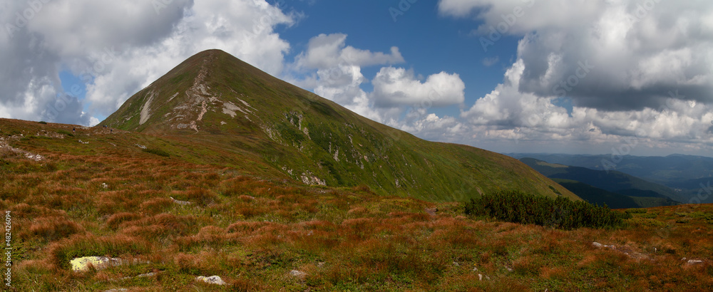 Mount Hoverla, the highest mountain in Ukraine. It is a part of the ...