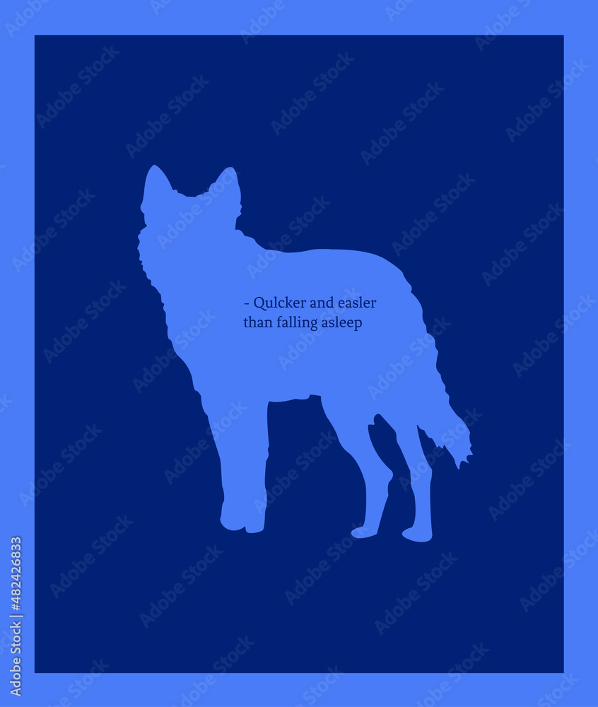 Vector illustration with a dog and an inscription from Harry Potter ...