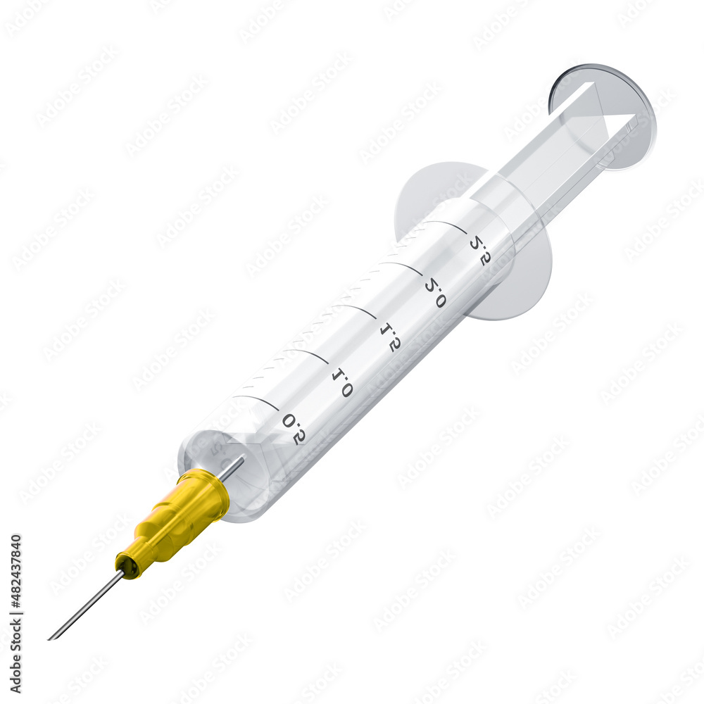 3D syringe Stock Illustration | Adobe Stock