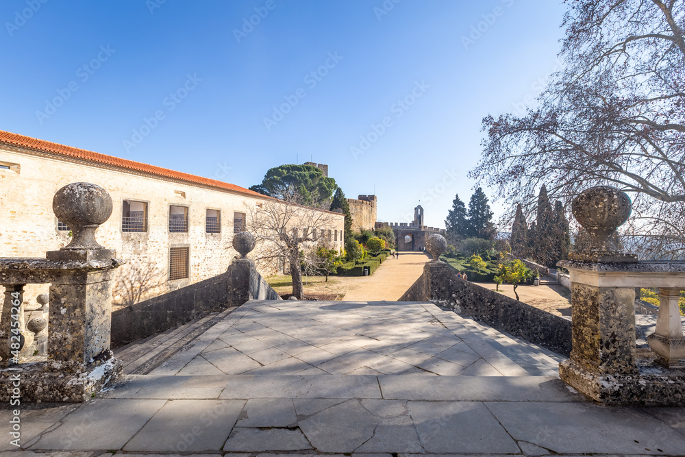 Convent of Christ or 'Convento de Cristo' is ornately sculpted ...
