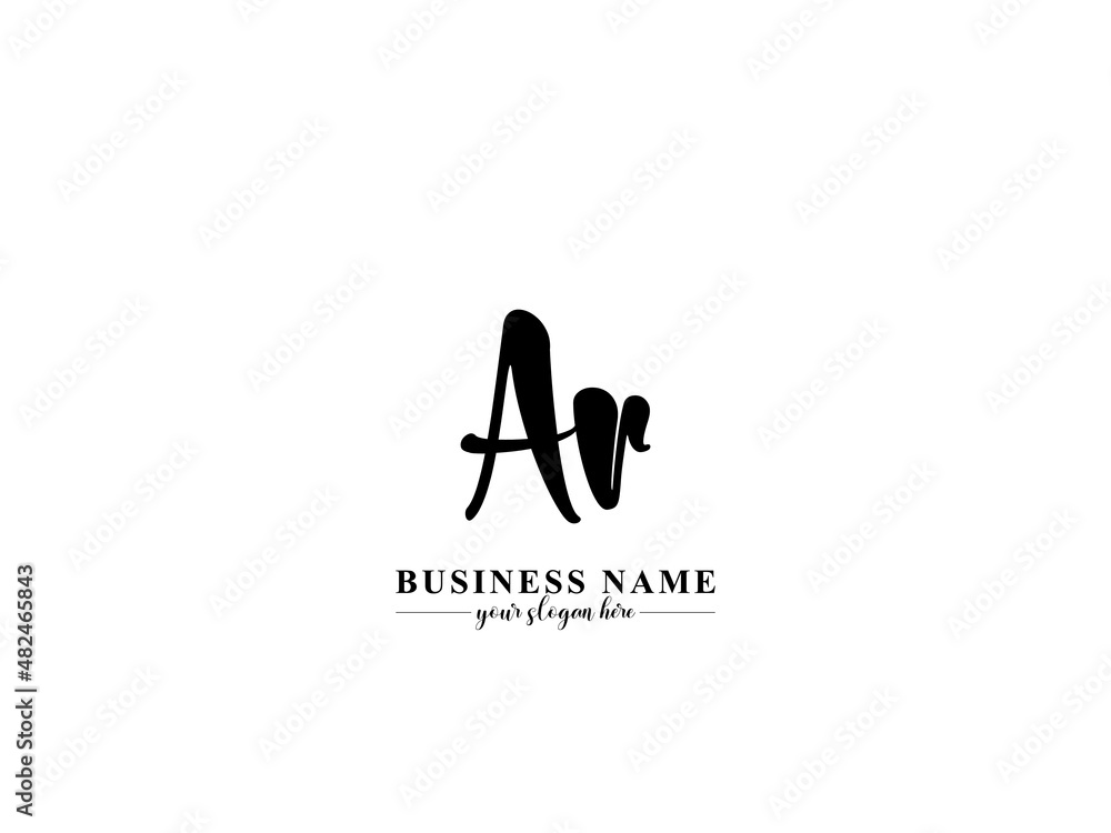 AR a r Signature Logo Icon, New Cute Baby ar Logo Icon Vector Stock ...