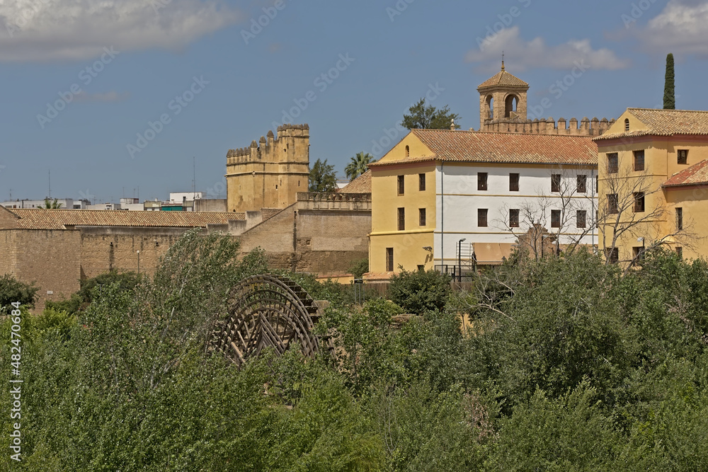 Diocesan library in Cordoba along the green borders of river ...