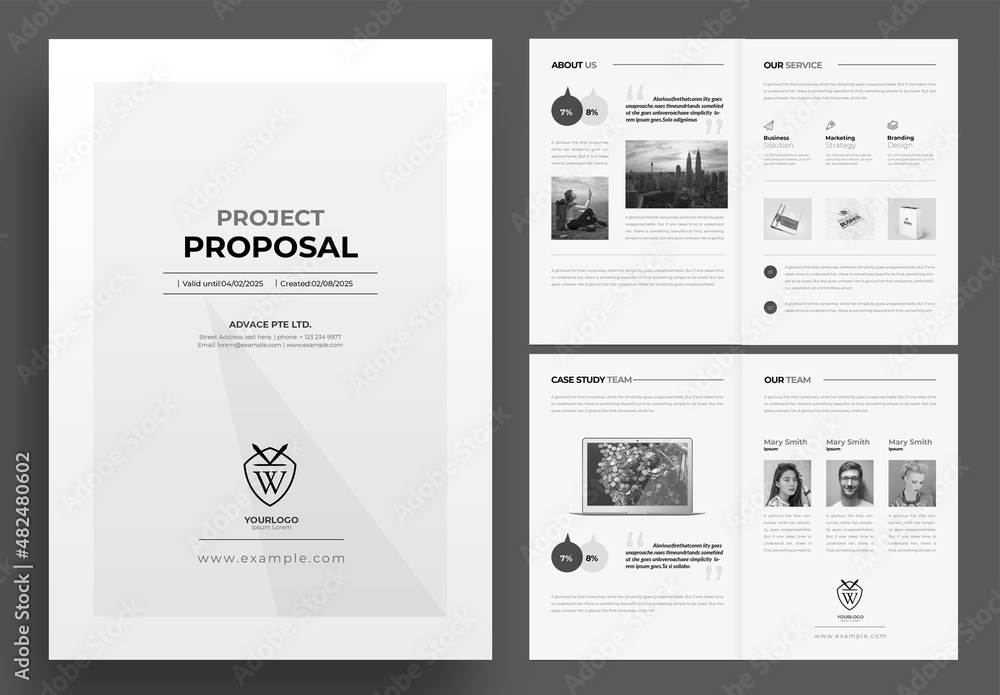 Creative Proposal Layout Stock Template | Adobe Stock
