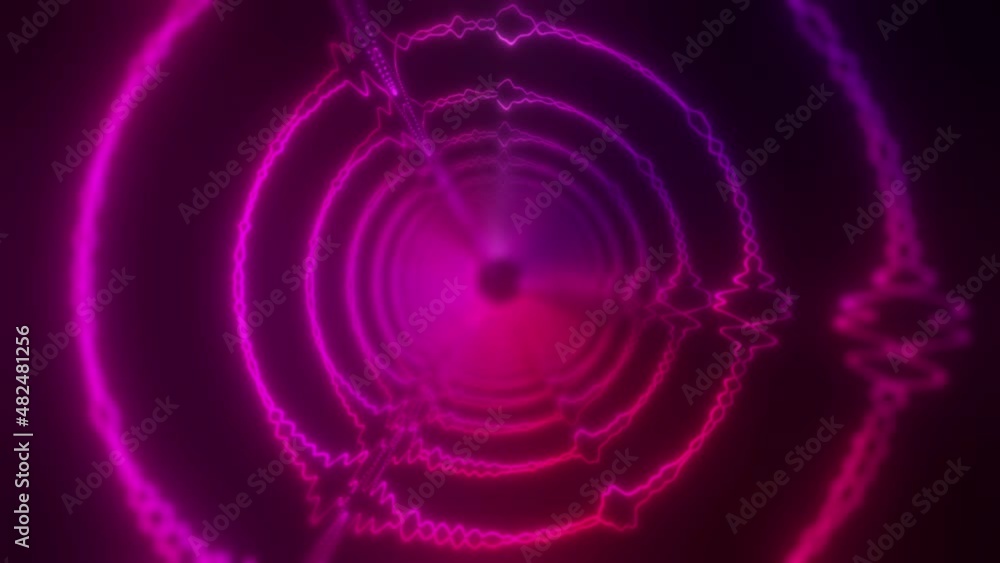 Audio visual Futuristic waveform equalizer, VJ motion graphics, beat ...