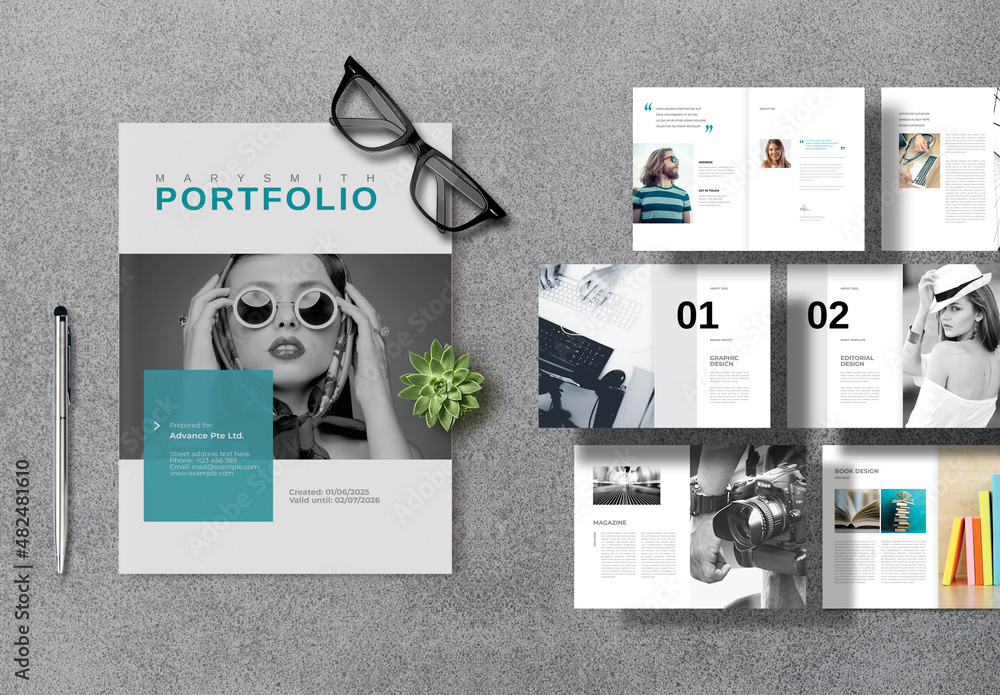 Portfolio Layout Stock Template | Adobe Stock