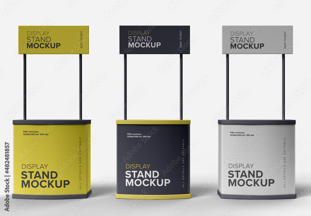 Promo Stand Mockup Design Stock Template | Adobe Stock