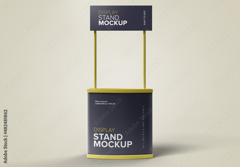 Promo Stand Mockup Design Stock Template | Adobe Stock