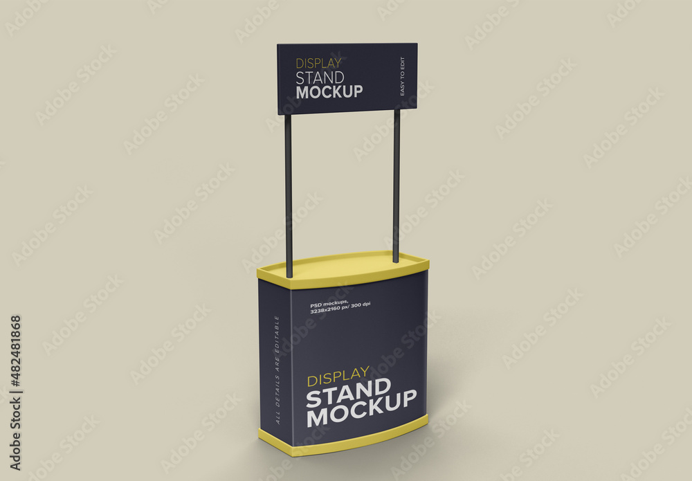 Promo Stand Mockup Design Stock Template | Adobe Stock