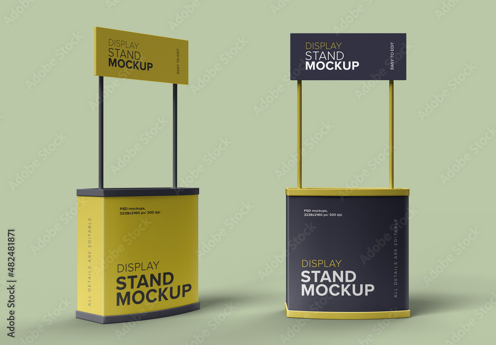 Promo Stand Mockup Design Stock Template | Adobe Stock